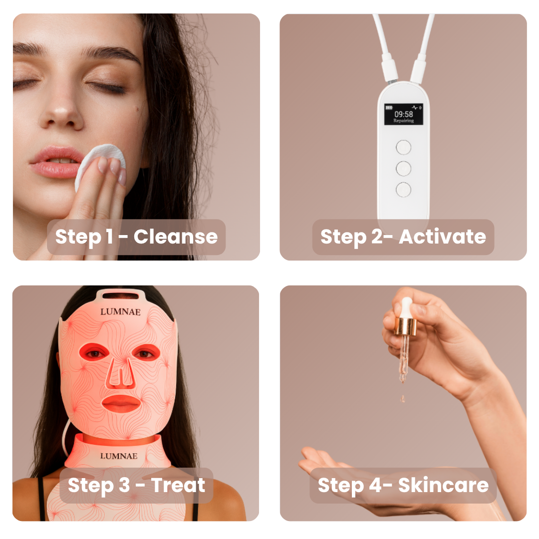 Lumnae™ Face & Neck LED Mask Kit – Anti-Aging & Acne Treatment